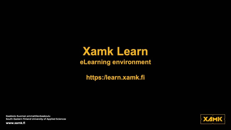 Xamk Learn for students 2023